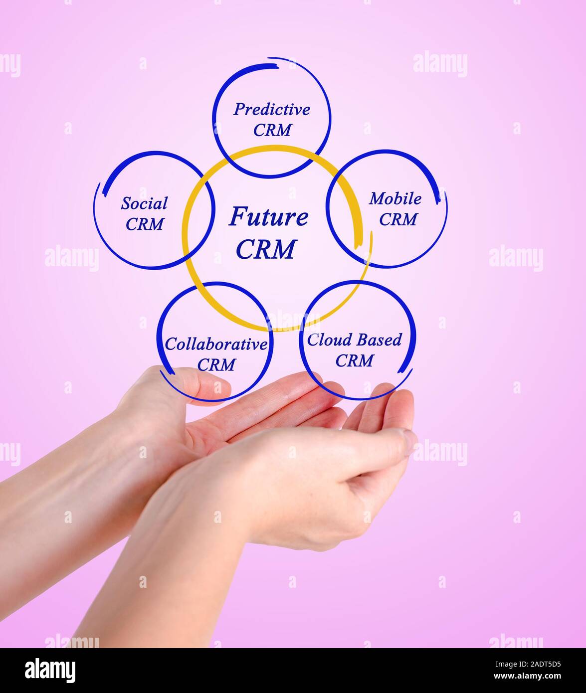 Diagram of future CRM Stock Photo - Alamy