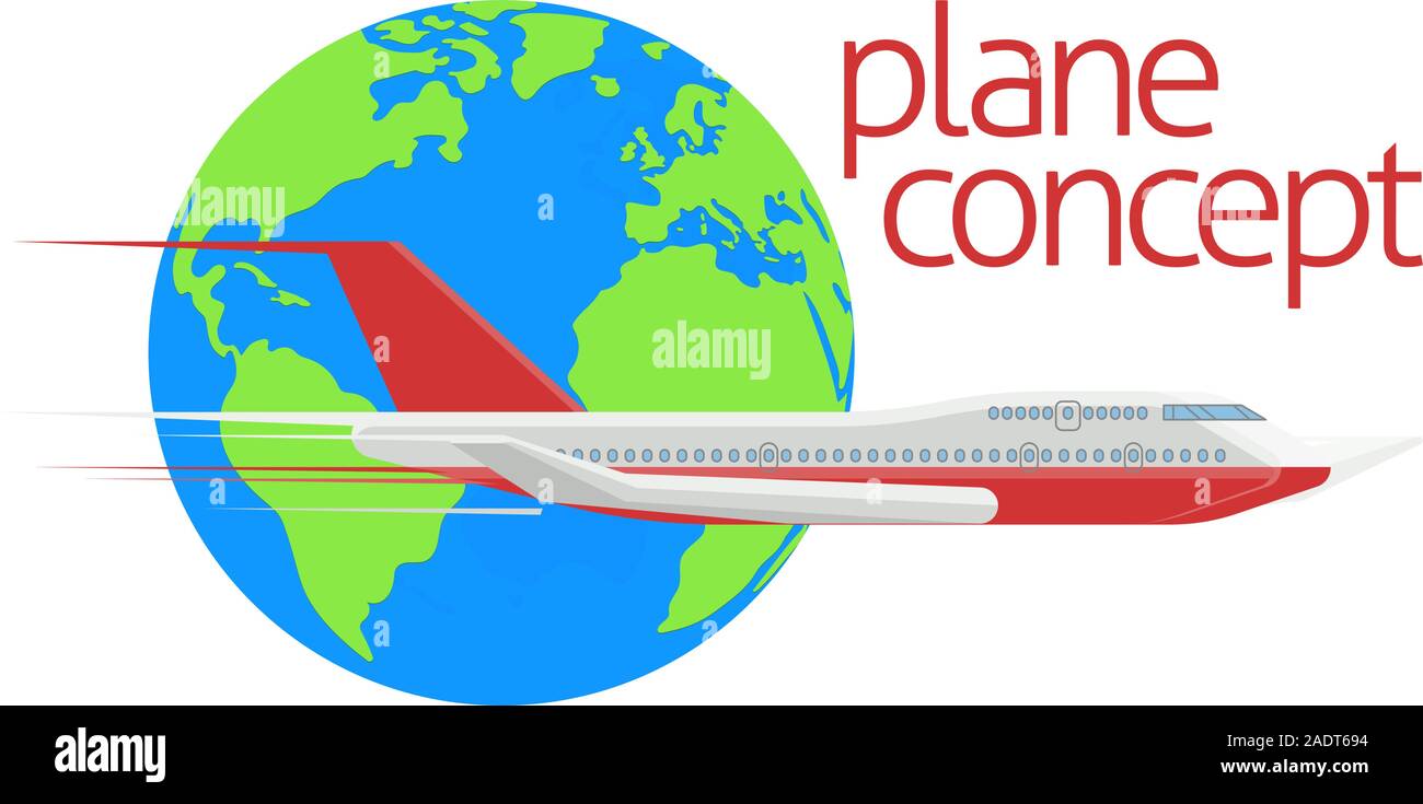 Airplane flying logo Cut Out Stock Images & Pictures - Alamy