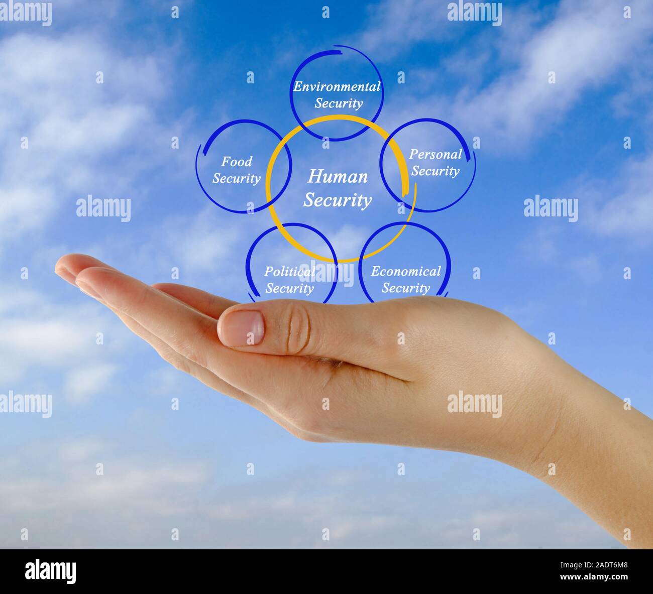 Diagram of Human Security Stock Photo - Alamy