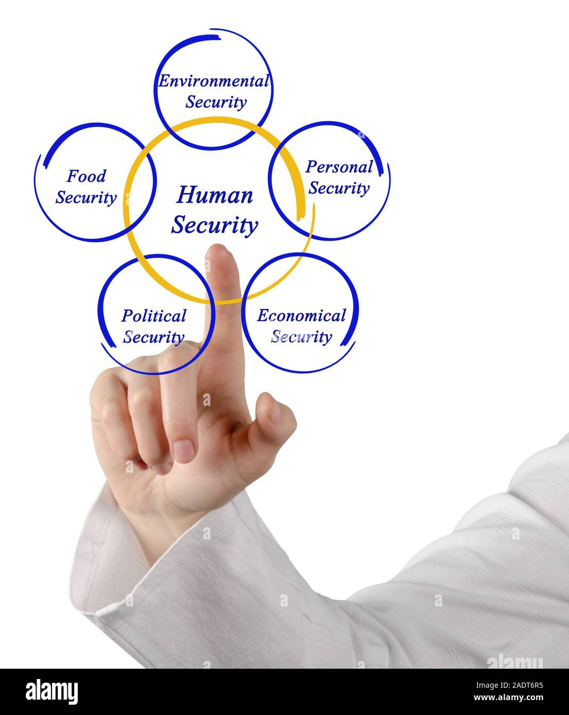 Diagram of Human Security Stock Photo - Alamy