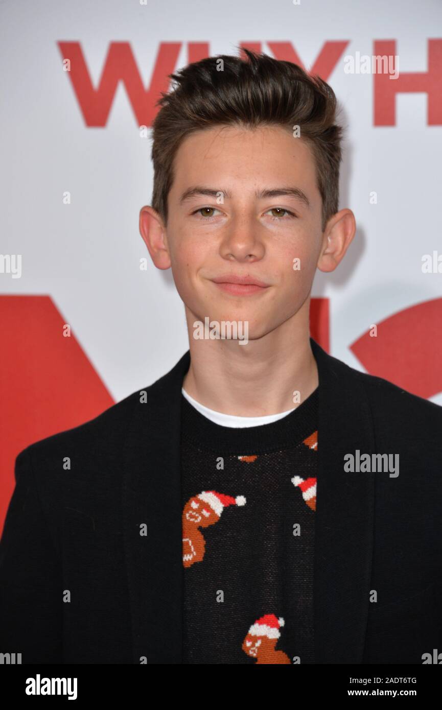 LOS ANGELES, CA. December 17, 2016: Actor Griffin Gluck at the world ...