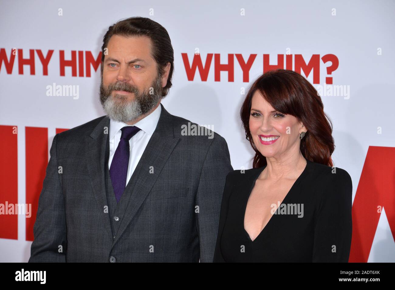 LOS ANGELES, CA. December 17, 2016: Actress Megan Mullally & husband ...