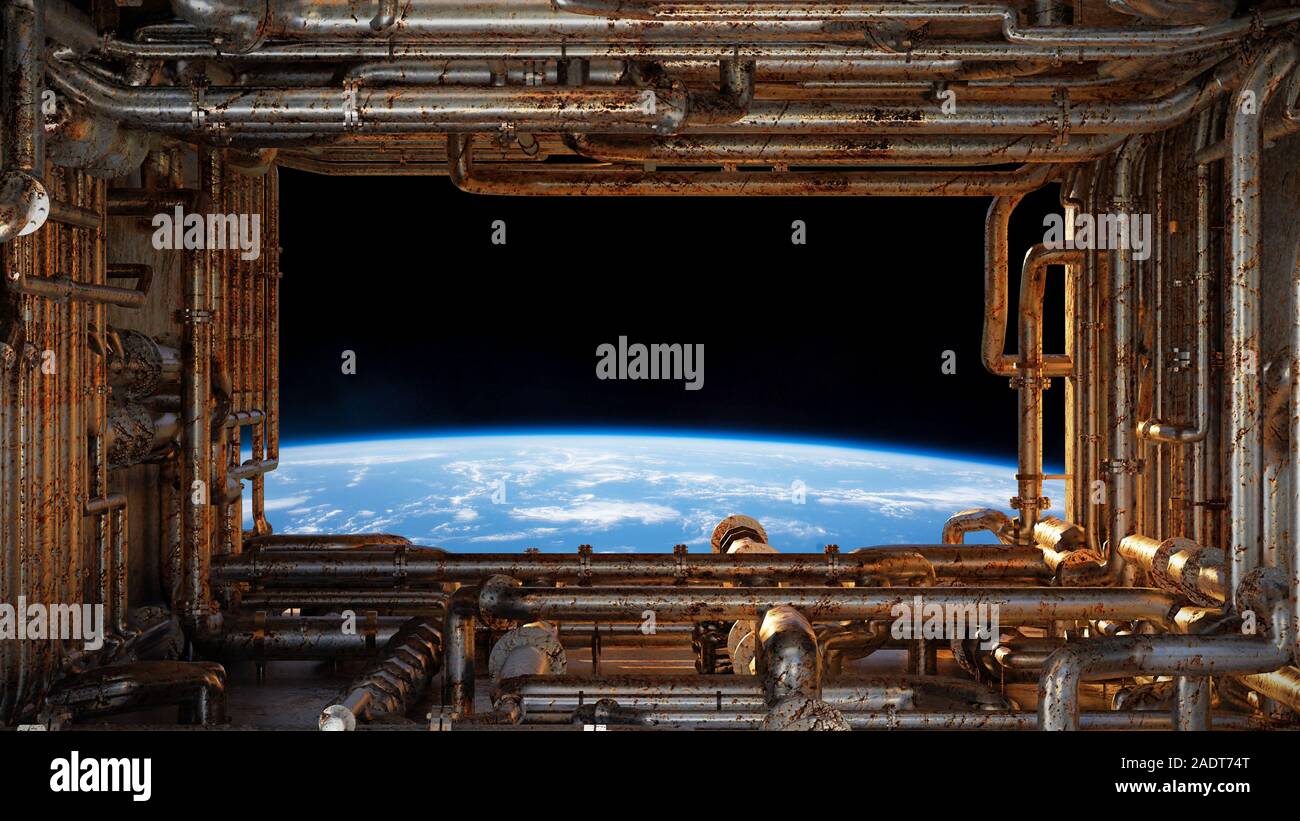 Alien spaceship interior hi-res stock photography and images - Alamy