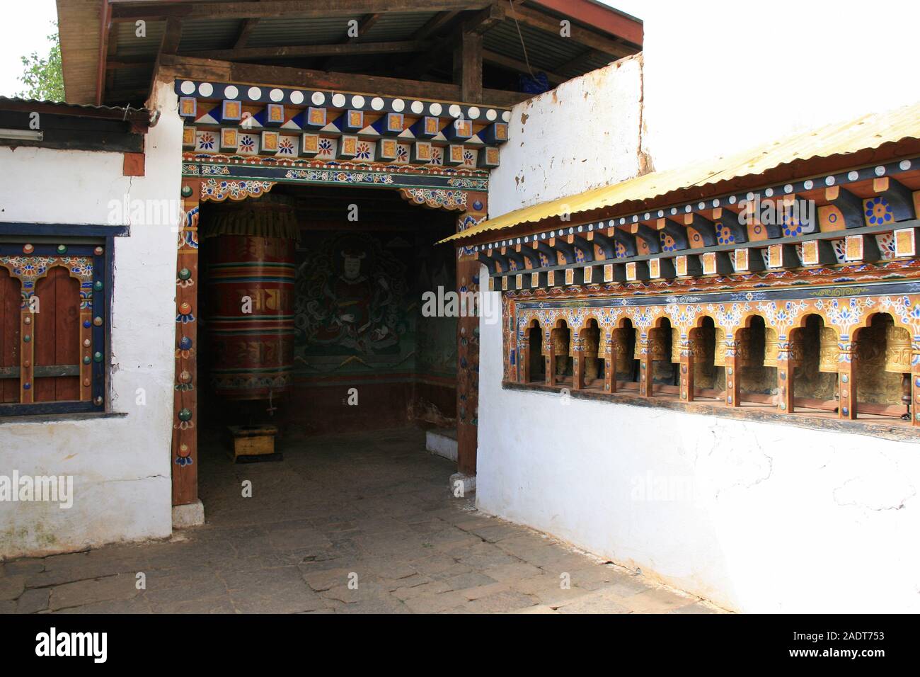 buddhist temple (chimi lhakhang) in lobesa in bhutan Stock Photo - Alamy