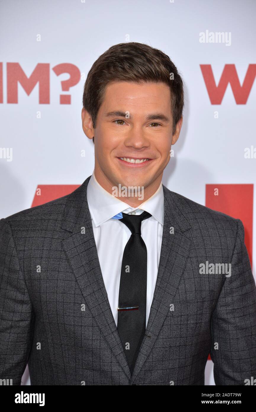 LOS ANGELES, CA. December 17, 2016: Actor Adam Devine at the world ...