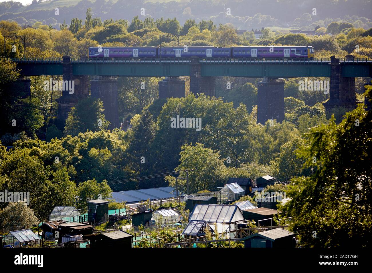 Glossop market town, the High Peak, Derbyshire, England. Dinting ...