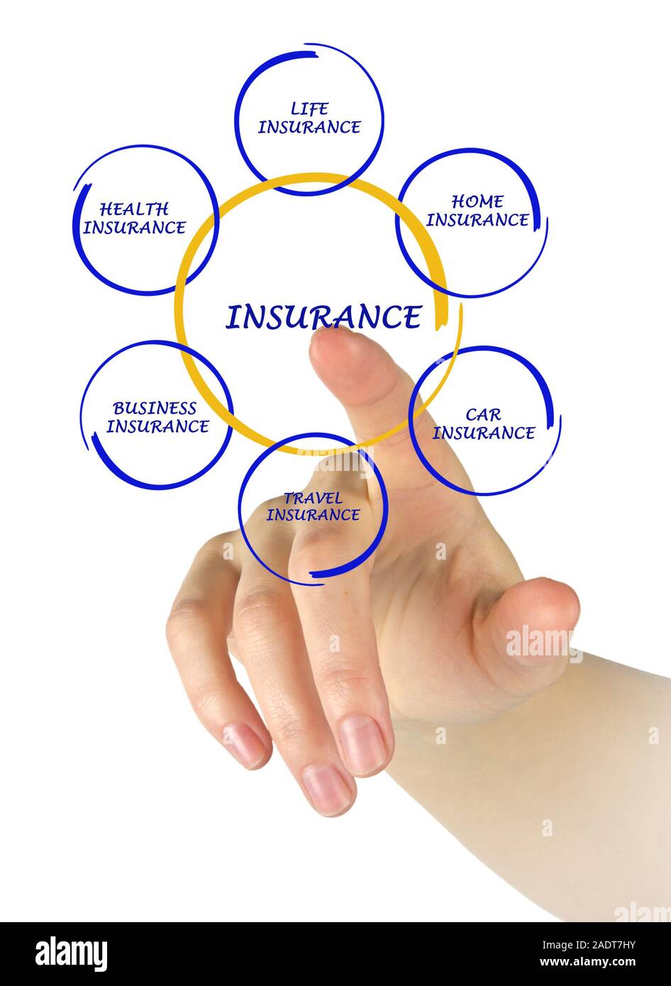 Presenting insurance diagram hi-res stock photography and images - Alamy