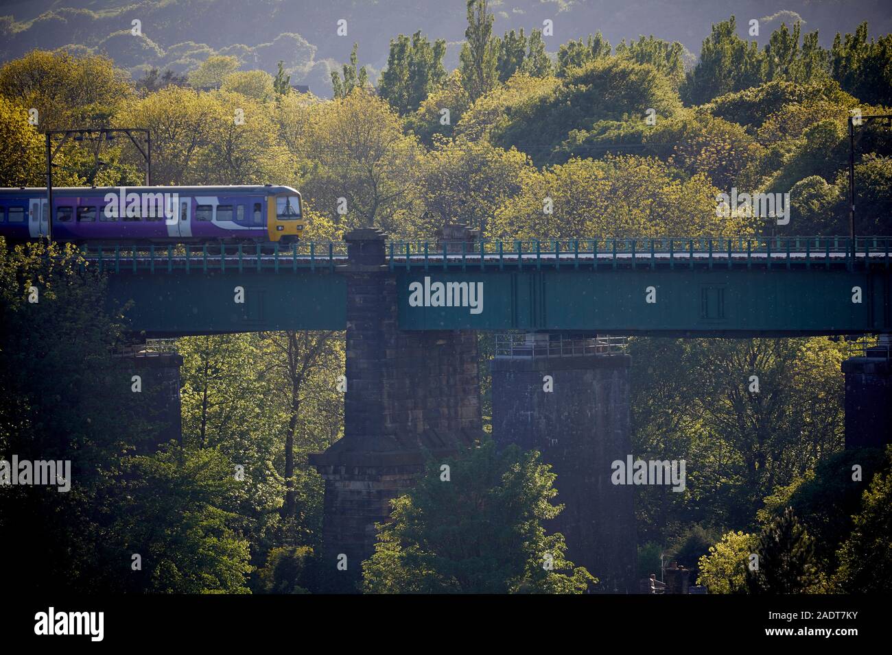 Glossop market town, the High Peak, Derbyshire, England. Dinting ...