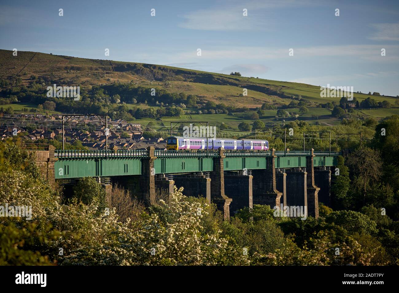 Glossop market town, the High Peak, Derbyshire, England. Dinting ...