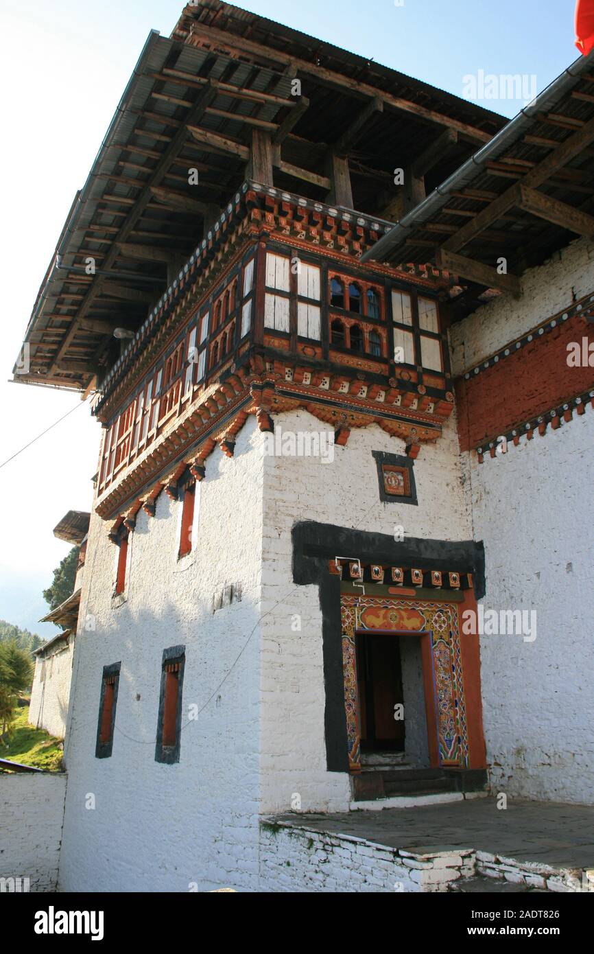 buddhist fortress (dzong) in jakar in bhutan Stock Photo - Alamy