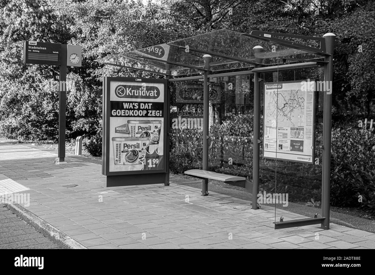 Dutch bus stop sign Black and White Stock Photos & Images - Alamy