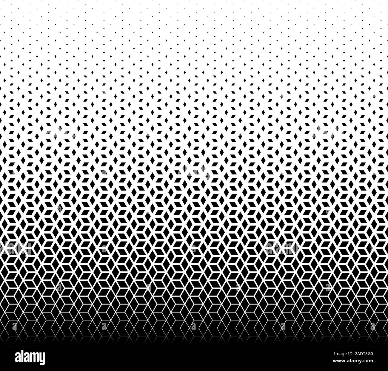 Geometric pattern of black diamonds on a white background.Seamless in ...