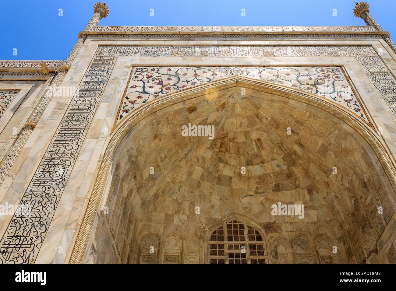 Details of Taj Mahal: Close-up of Painting, Motifs, Fresco and ...