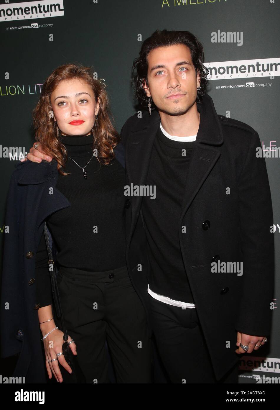West Hollywood, California, USA. 4th Dec, 2019. Ella Purnell, Rob Raco ...
