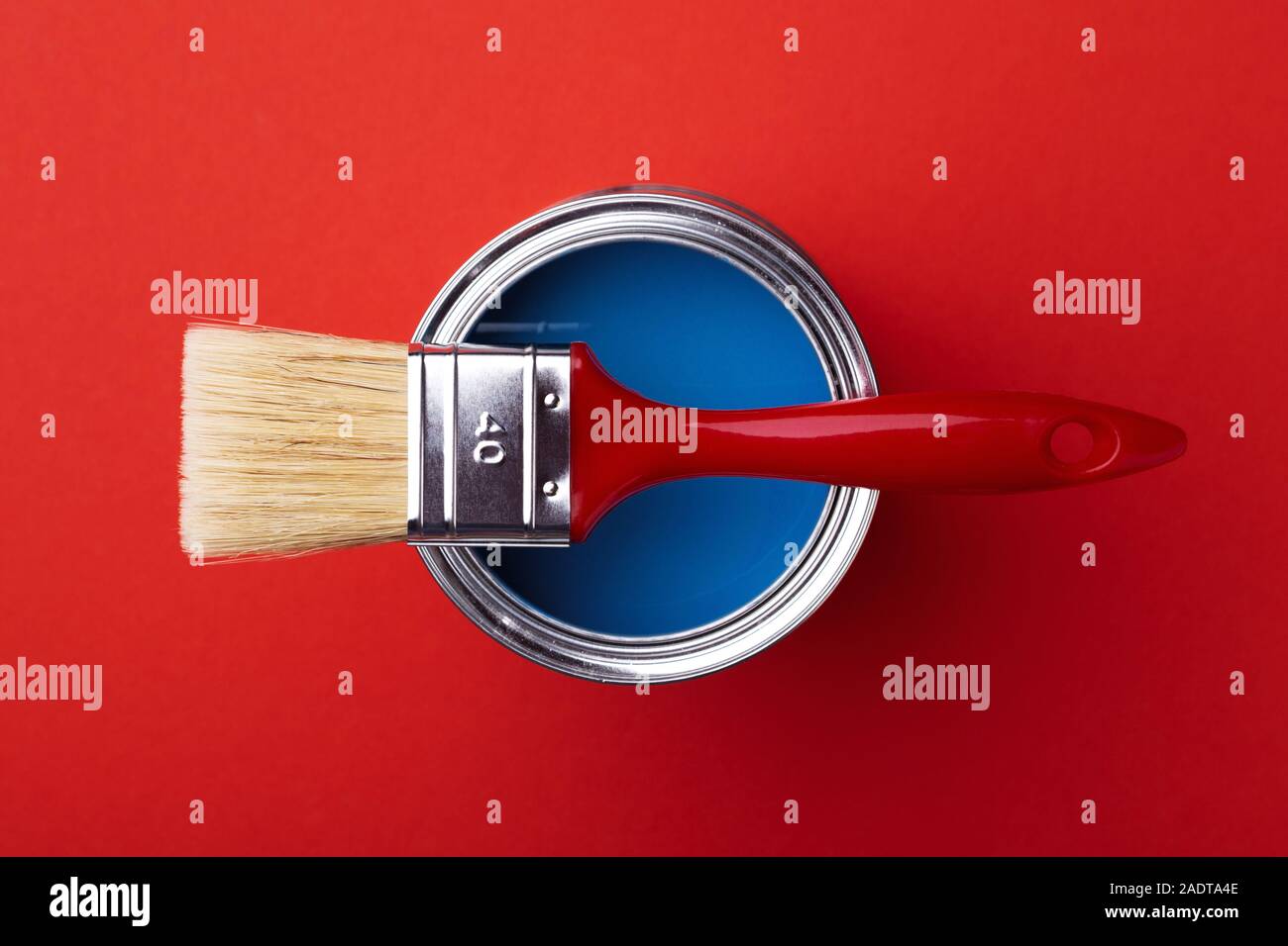Blue paint brush hi-res stock photography and images - Alamy