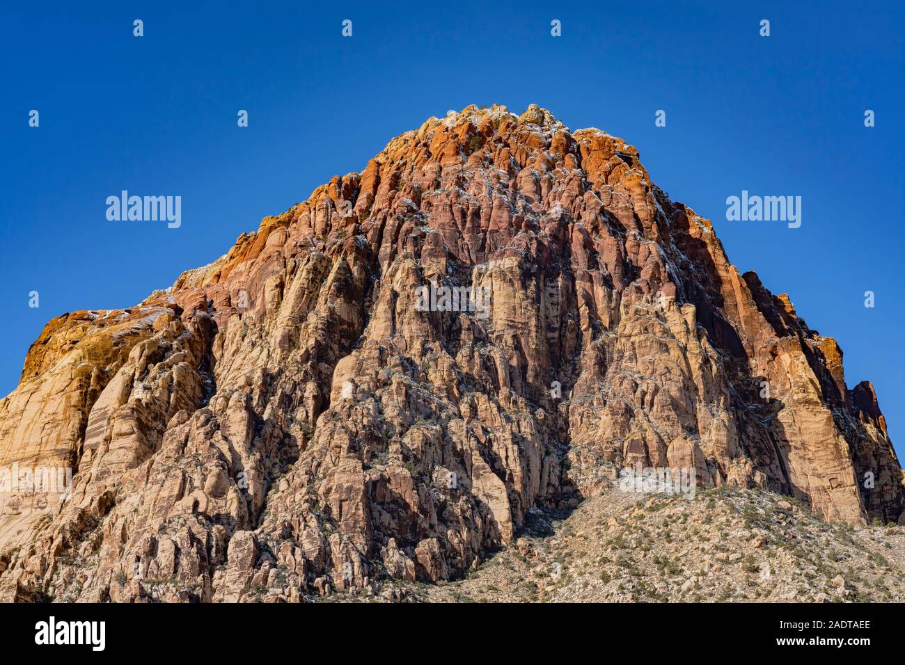 Winter snowy landscape of the famous Red Rock Canyon National ...
