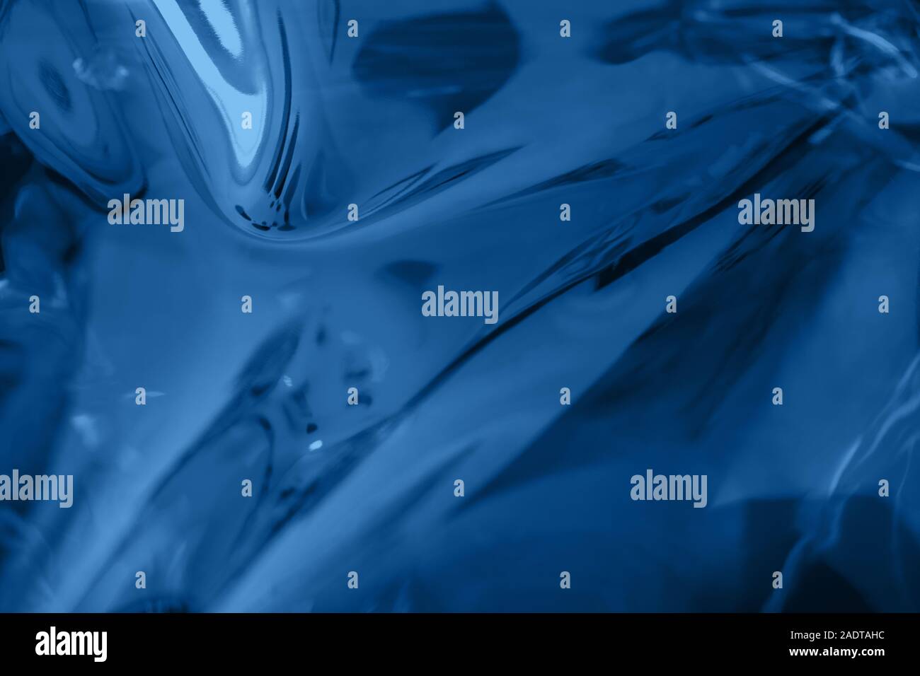 Abstract trendy blue chrome background. Color trend concept 2020 Stock ...
