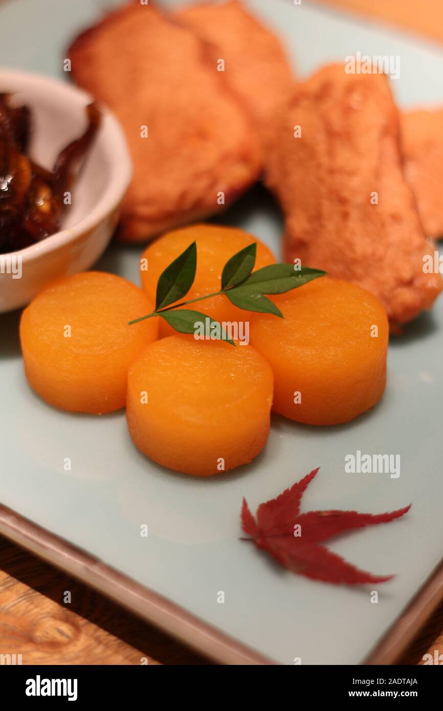 High angle shot of the Japanese style food Stock Photo - Alamy