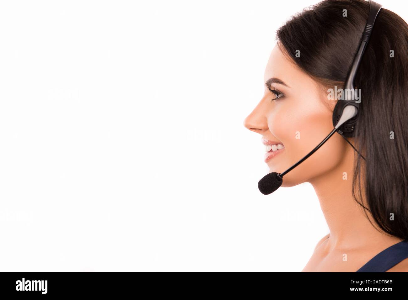 Profile female office receptionist hi-res stock photography and images ...