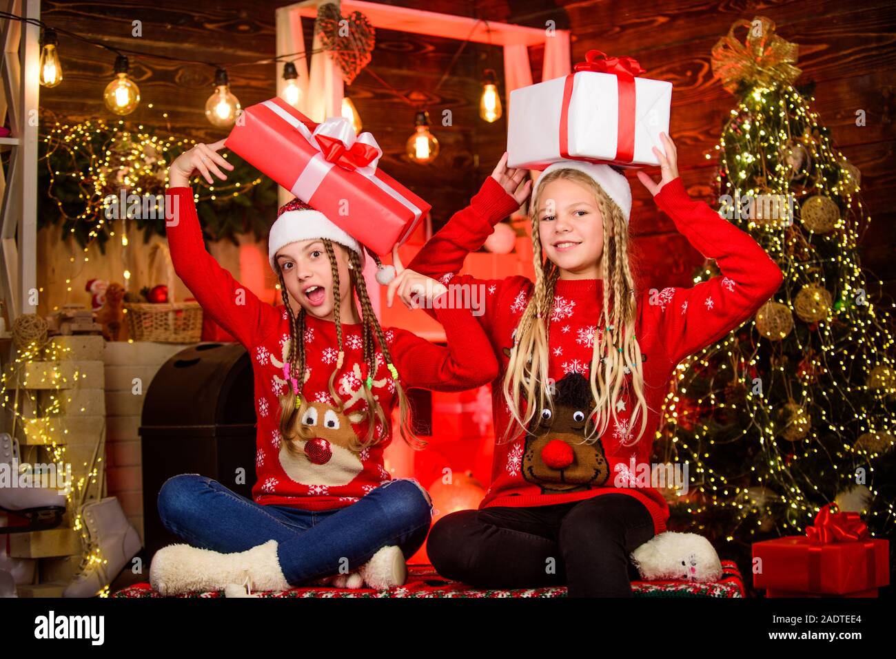 Children Watching Santa Claus High Resolution Stock Photography and ...