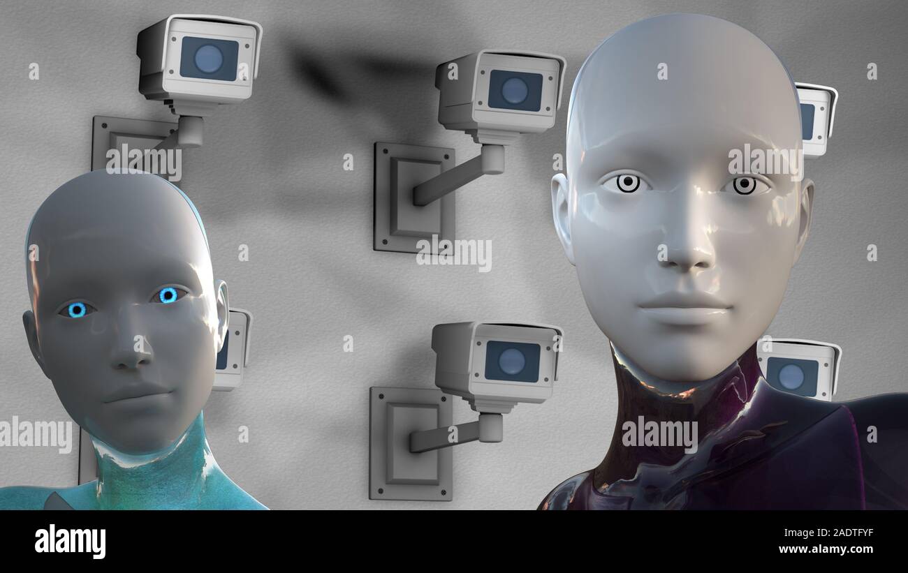 3D Illustration of a Humanoid Robot commonly called Android AI ...