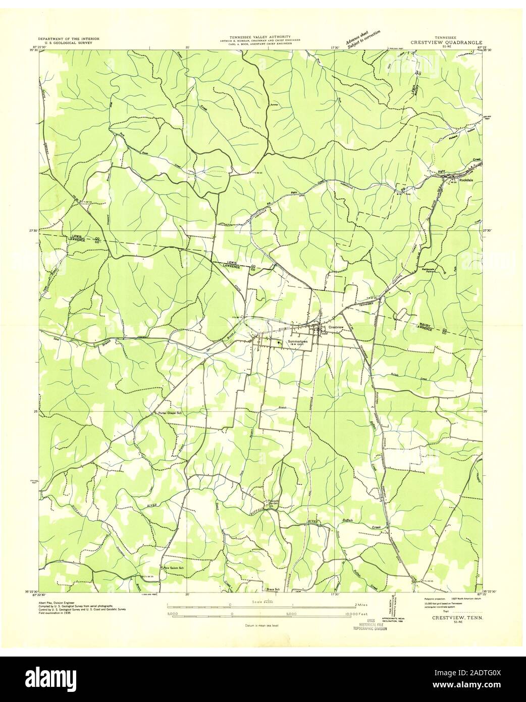 Map of crestview hi-res stock photography and images - Alamy