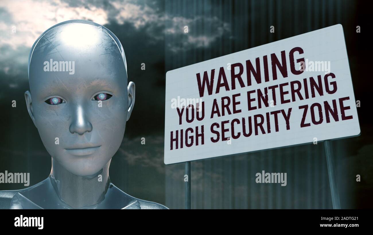 3D Illustration of a Humanoid Robot commonly called Android Artificial ...