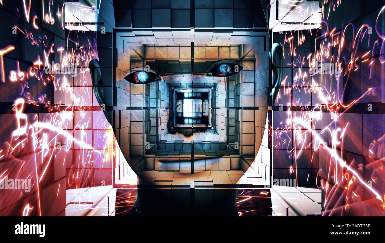 3D Illustration of a Humanoid Robot commonly called Android Artificial ...