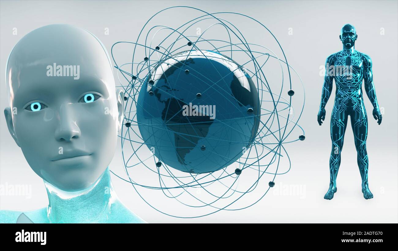 3d Illustration Of A Humanoid Robot Commonly Called Android Artificial Intelligence Ai Global