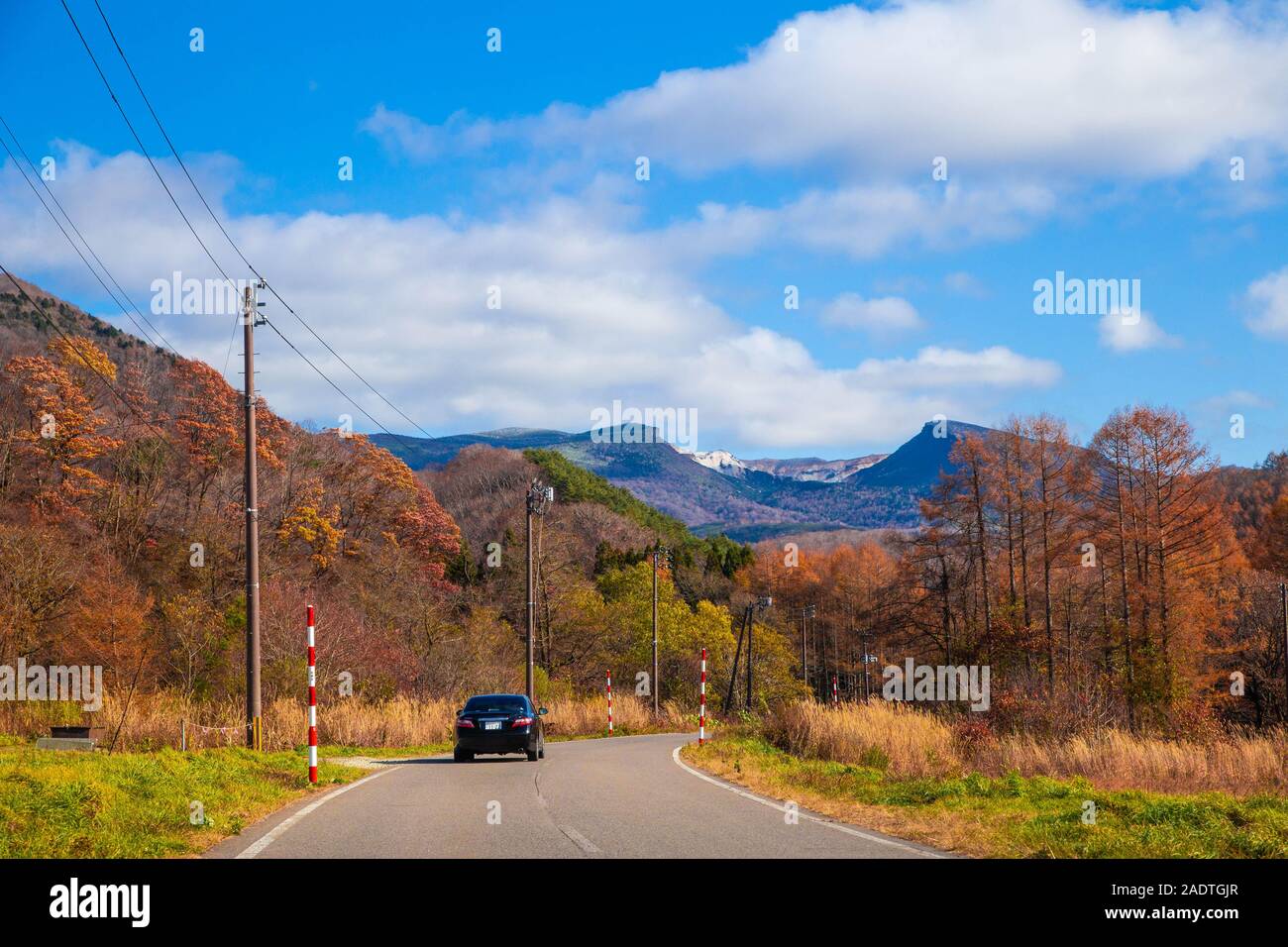 View of Mt. Azuma at Bandai azuma skyline in Fukushima, Tohoku, Japan ...