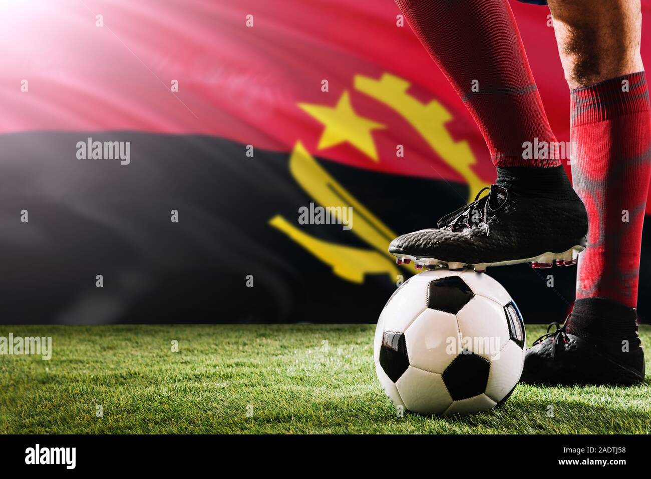 Football angola flag hi-res stock photography and images - Alamy
