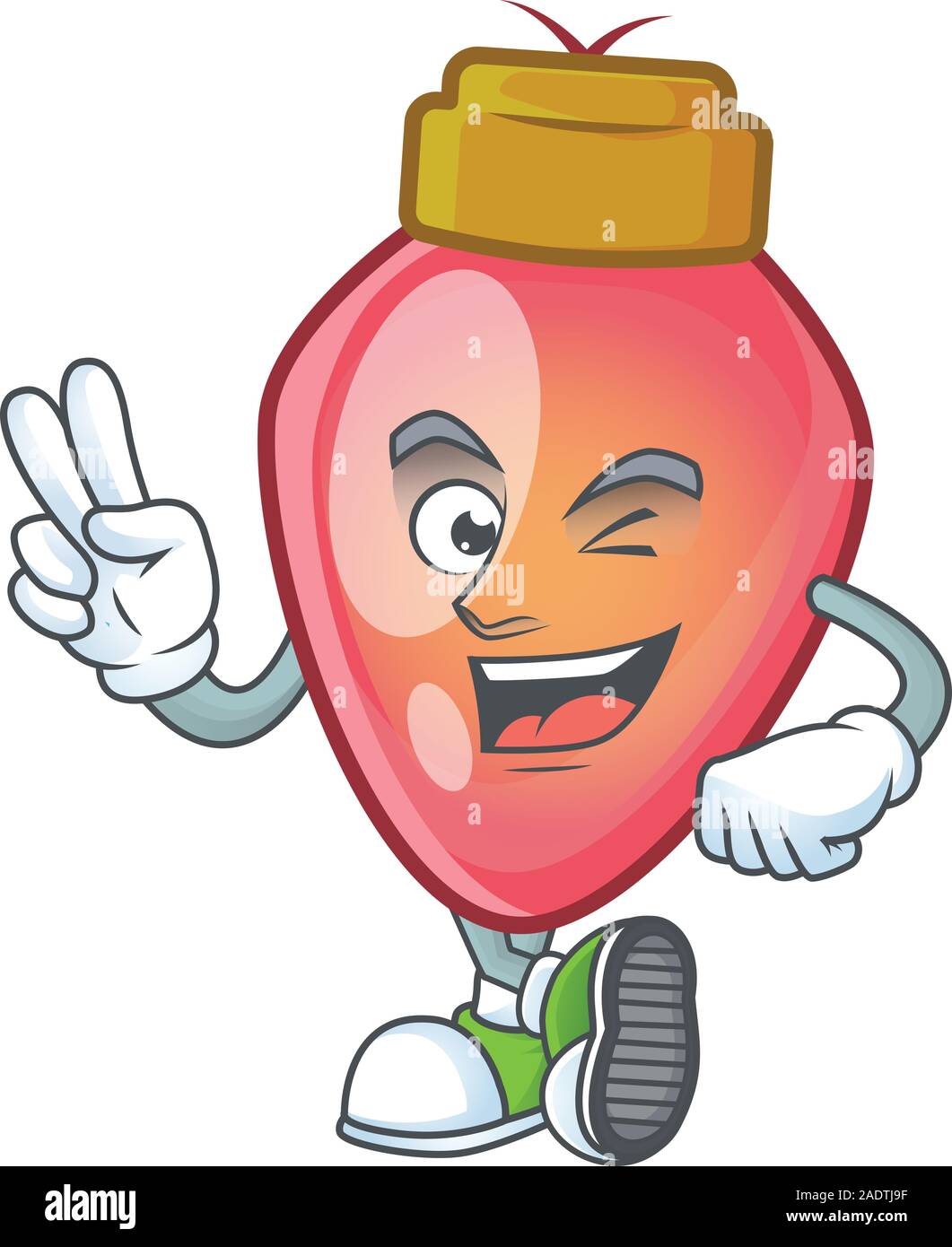 Cartoon funny light bulb pointing hi-res stock photography and images ...