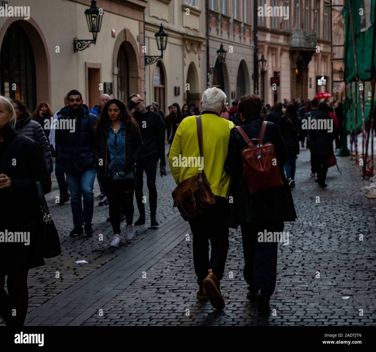 Prague Street moments Stock Photo - Alamy