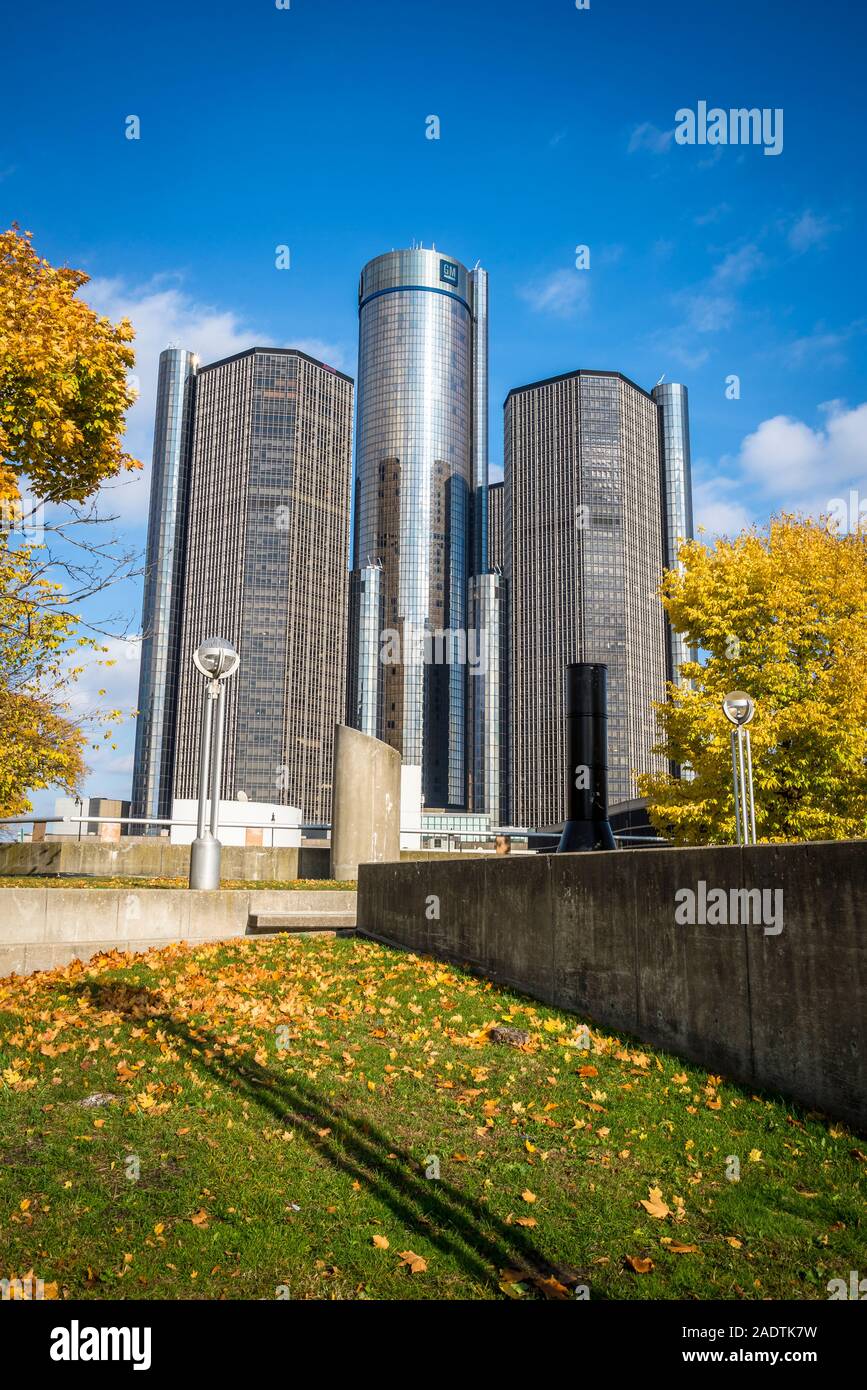 Detroit skyline 2019 hi-res stock photography and images - Alamy