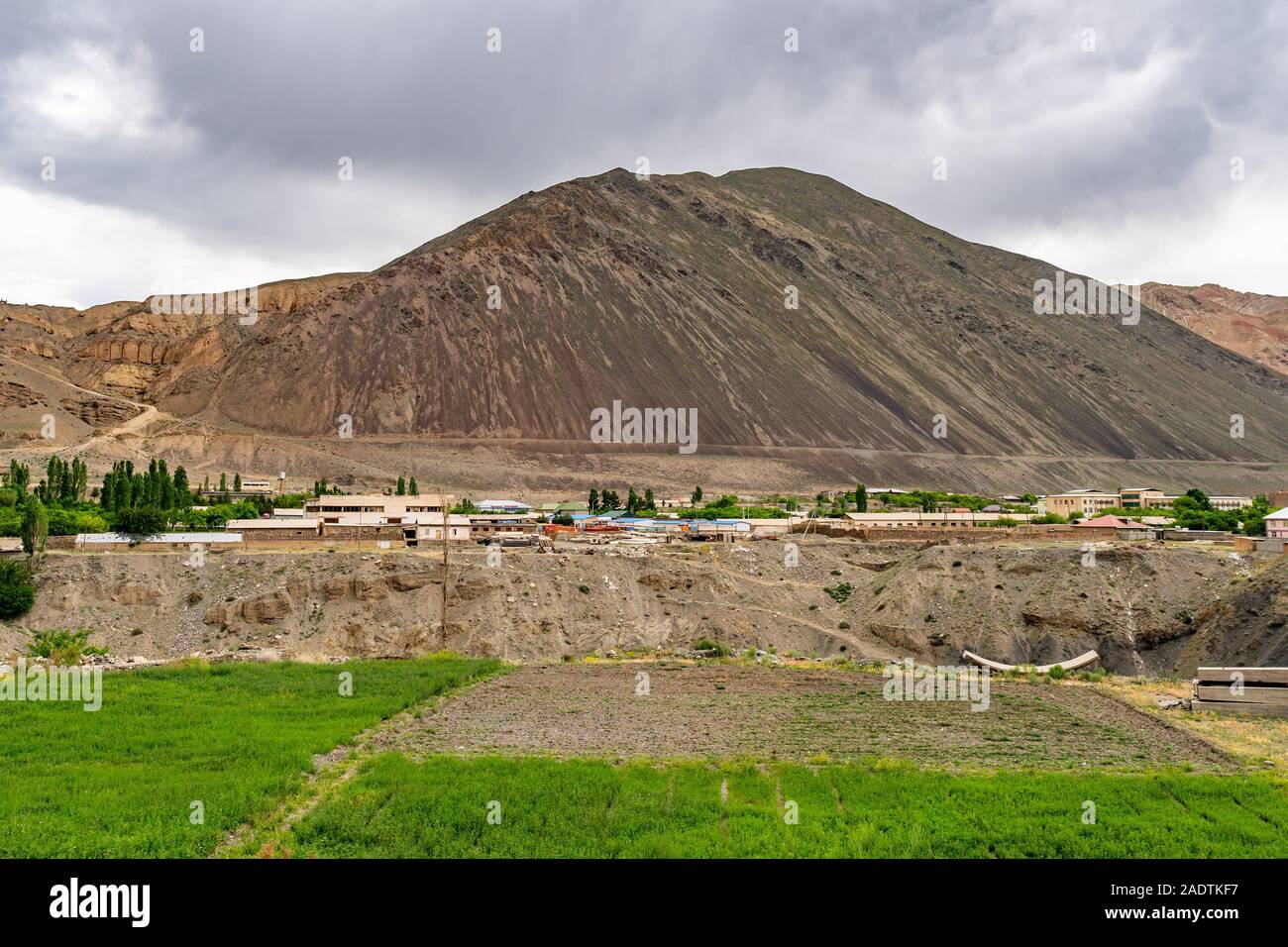 Ayni Town Picturesque Breathtaking View of the Mountain Landscape on a ...