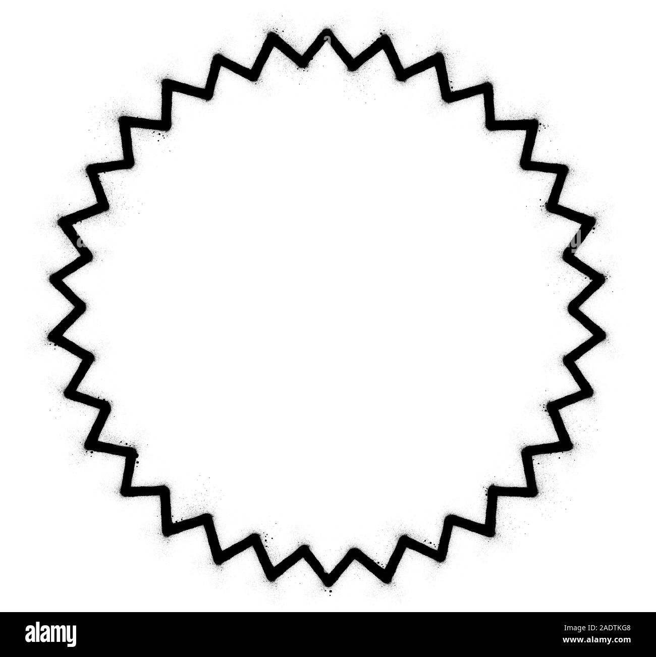 graffiti 30 point star shape sprayed in black over white Stock Vector ...