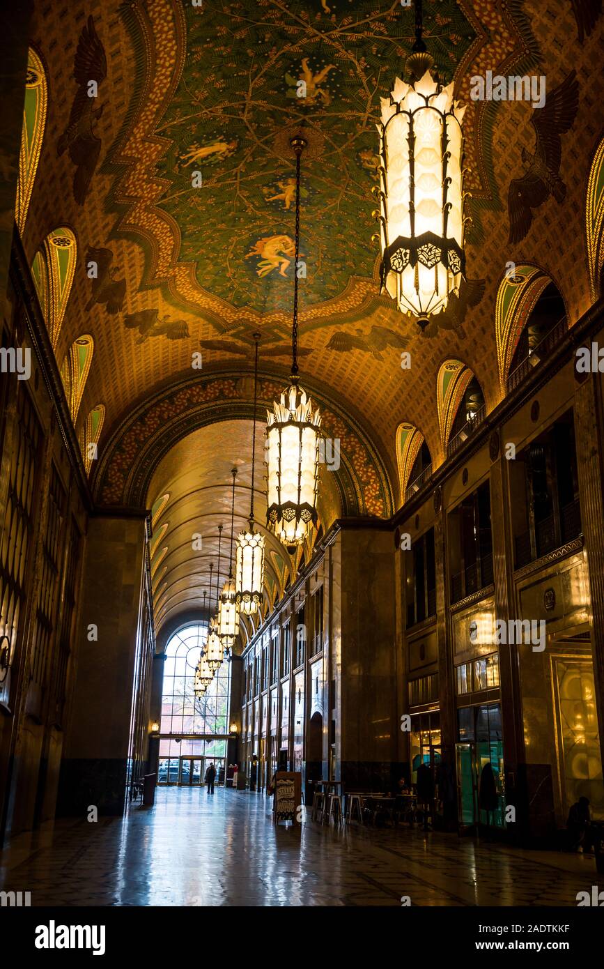 Arcade at the Fisher Building, a landmark skyscraper located at 3011 ...