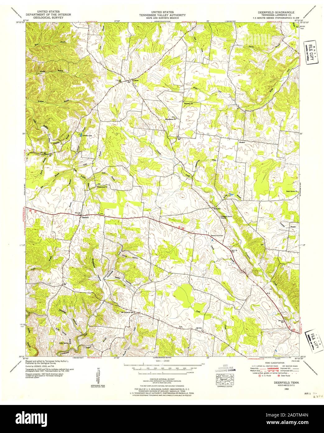 Deerfield map Cut Out Stock Images & Pictures - Alamy