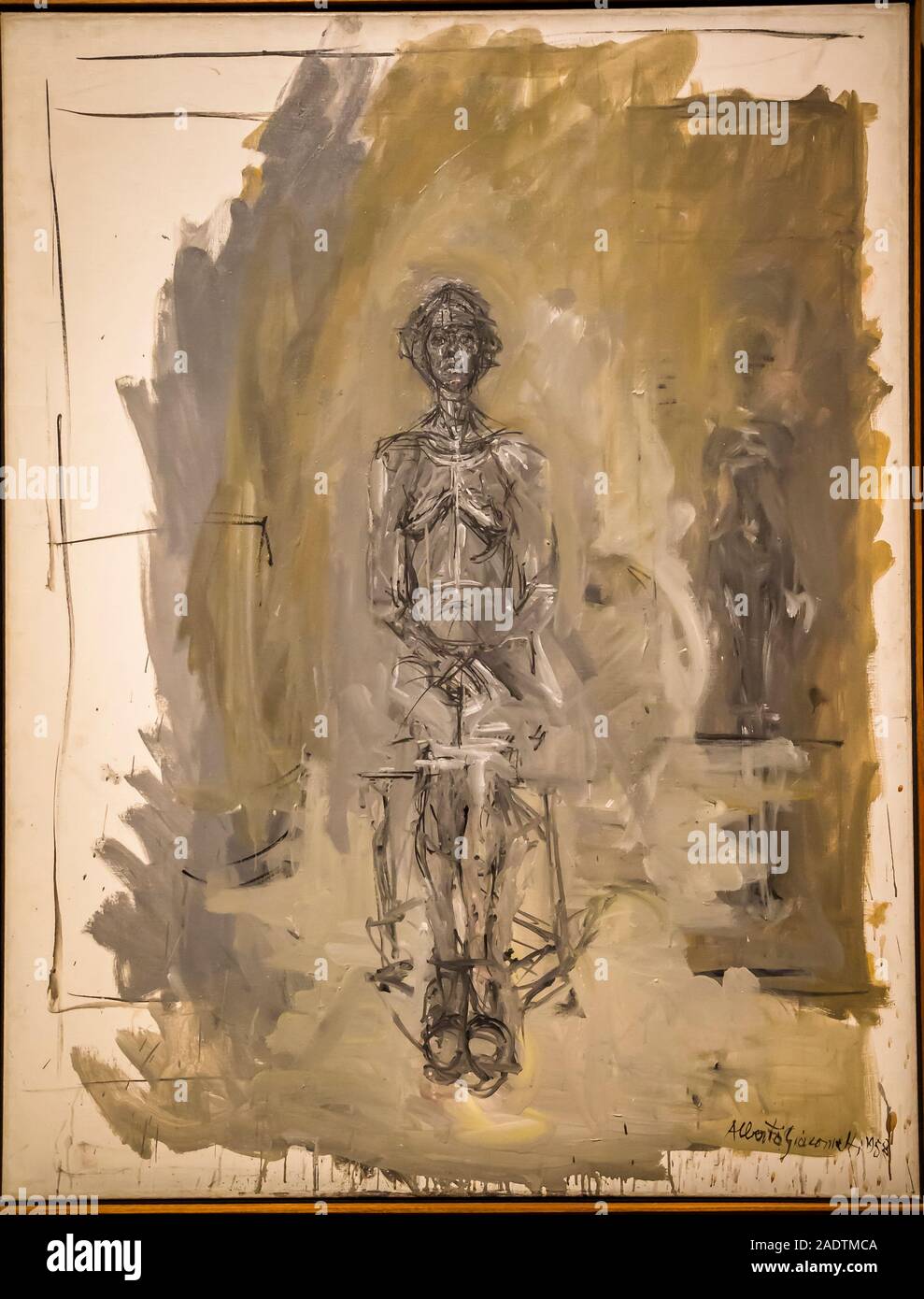 Alberto Giacometti painting Annette Seated, 1958, Detroit Institute of ...