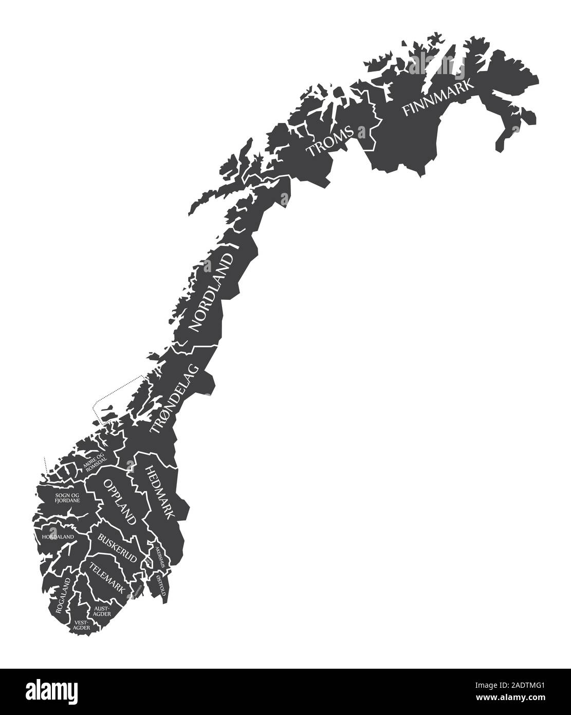 Map of norway 2019 hi-res stock photography and images - Alamy