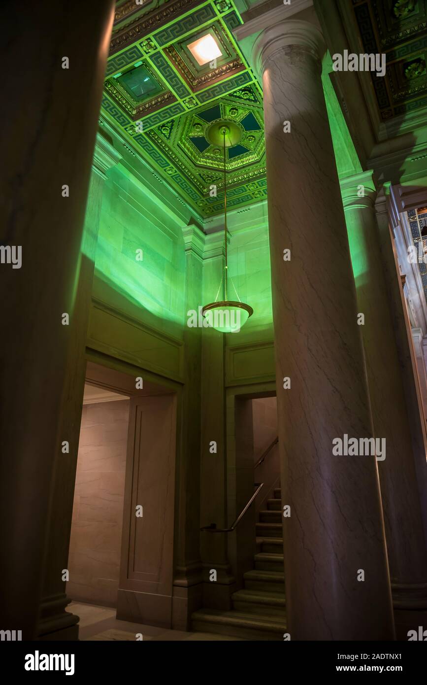 Detroit Public Library, on Woodward Avenue, is part of Detroit's ...