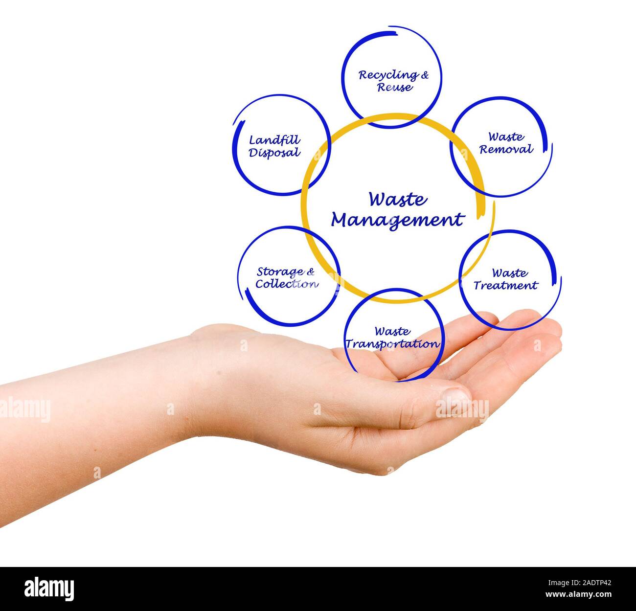 Diagram of waste management Stock Photo - Alamy