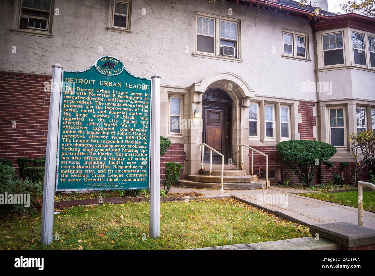 Detroit Urban League building, Detroit, Michigan, USA Stock Photo - Alamy