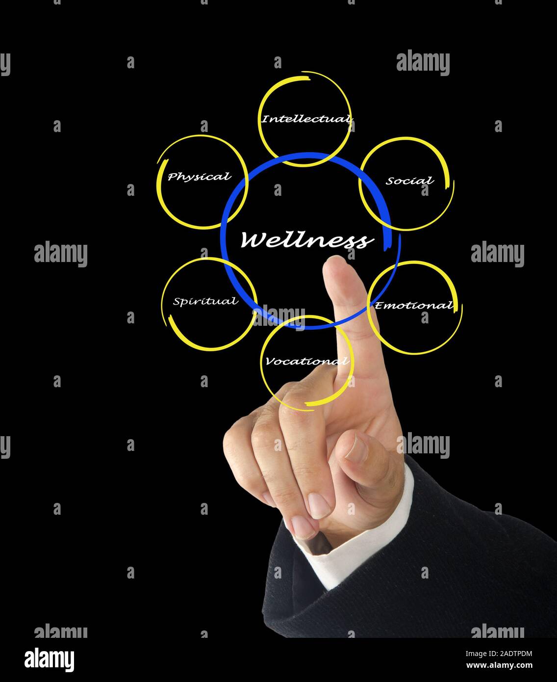 Diagram of wellness Stock Photo - Alamy