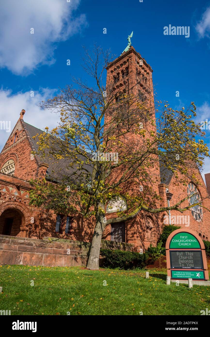 First Congregational Church of Detroit, a 19th century church built in ...