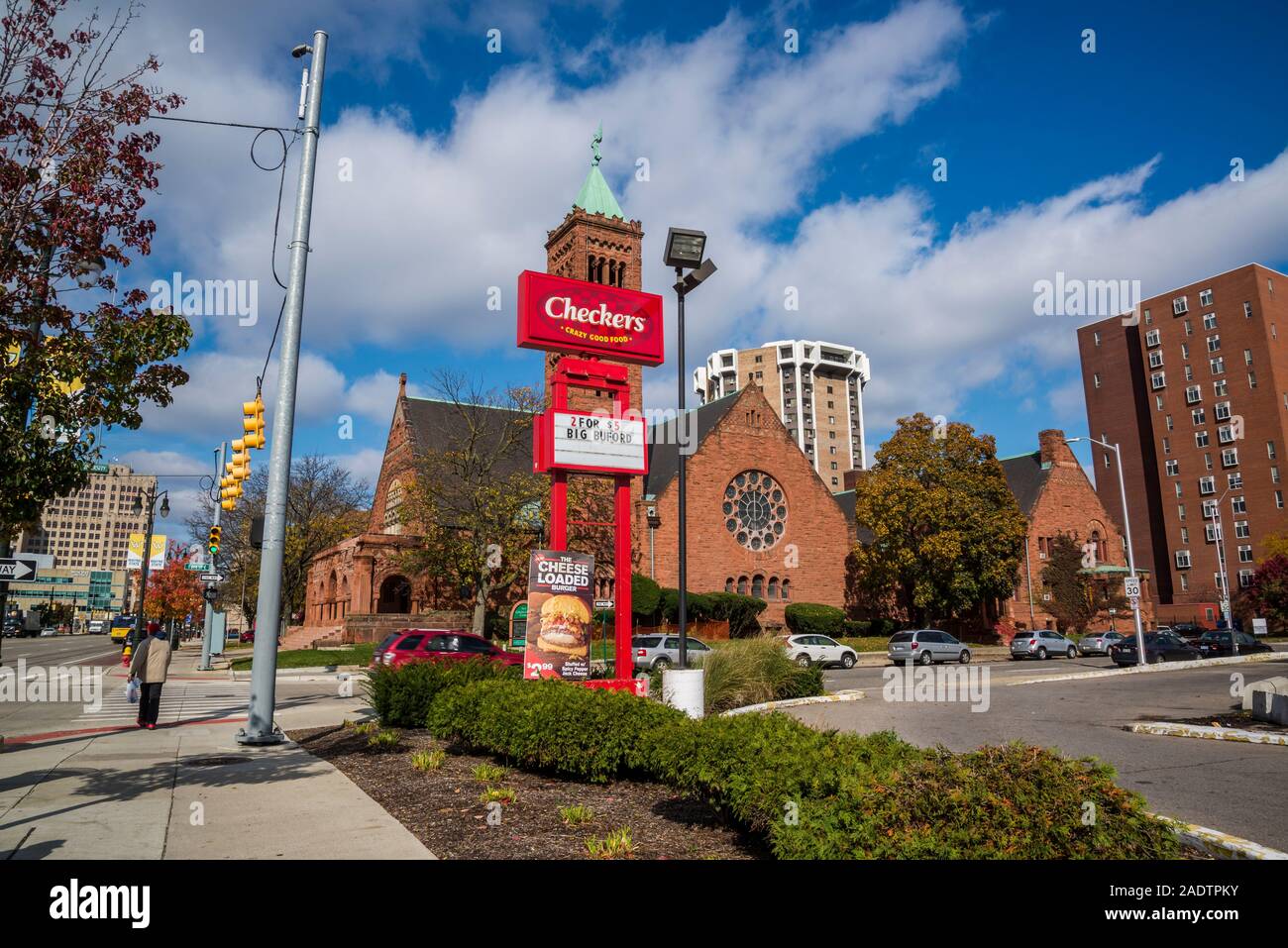 First Congregational Church of Detroit, a 19th century church built in ...