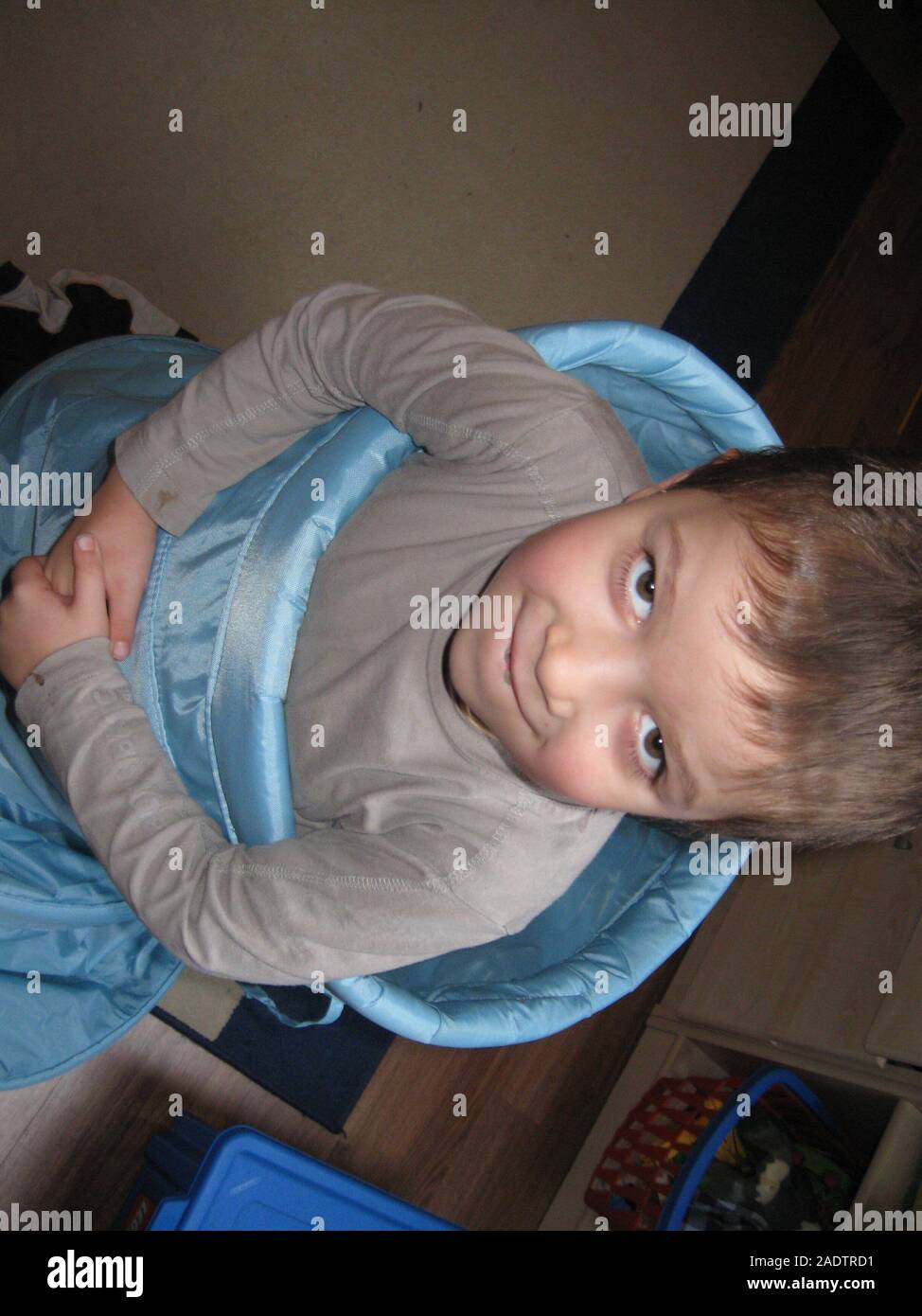 A boy portrait. Sillly face expression, wide eyes, funny lips Stock ...