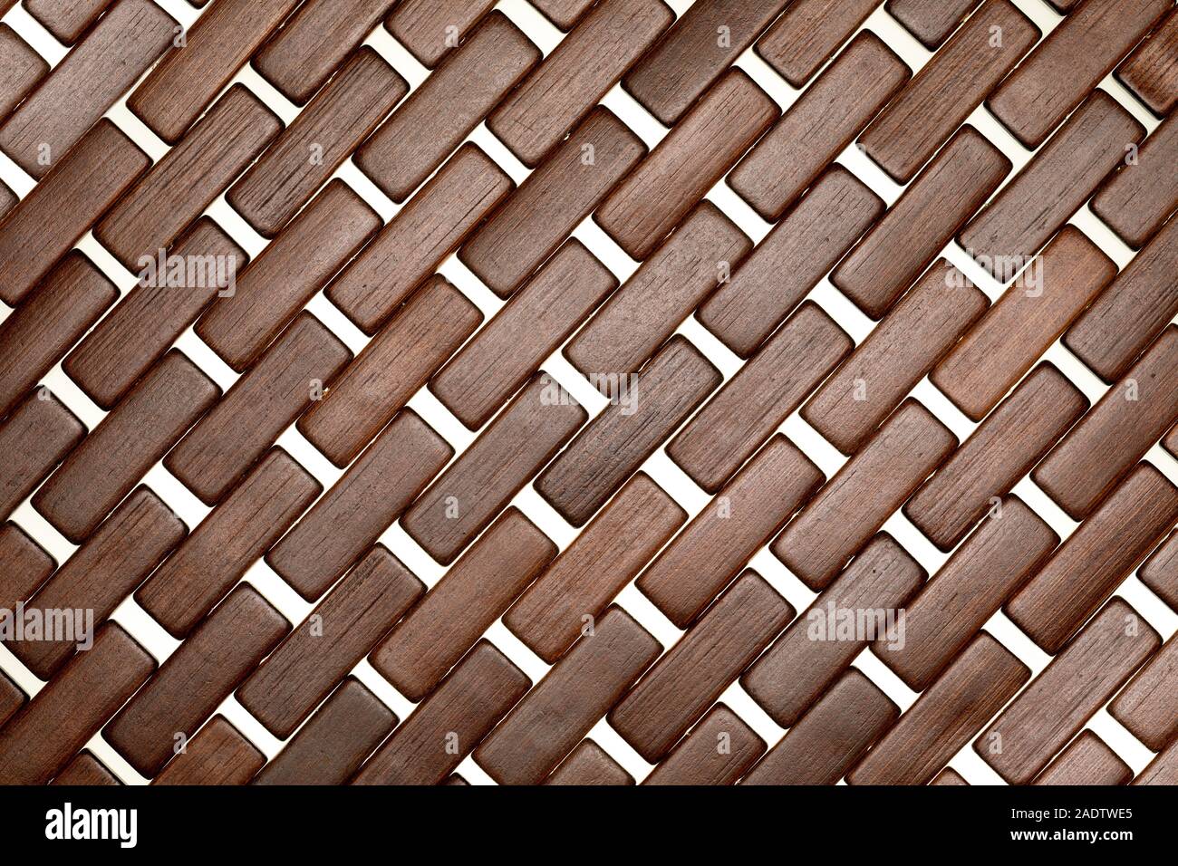 Dark wood texture in the shape of small rectangles like bricks ...