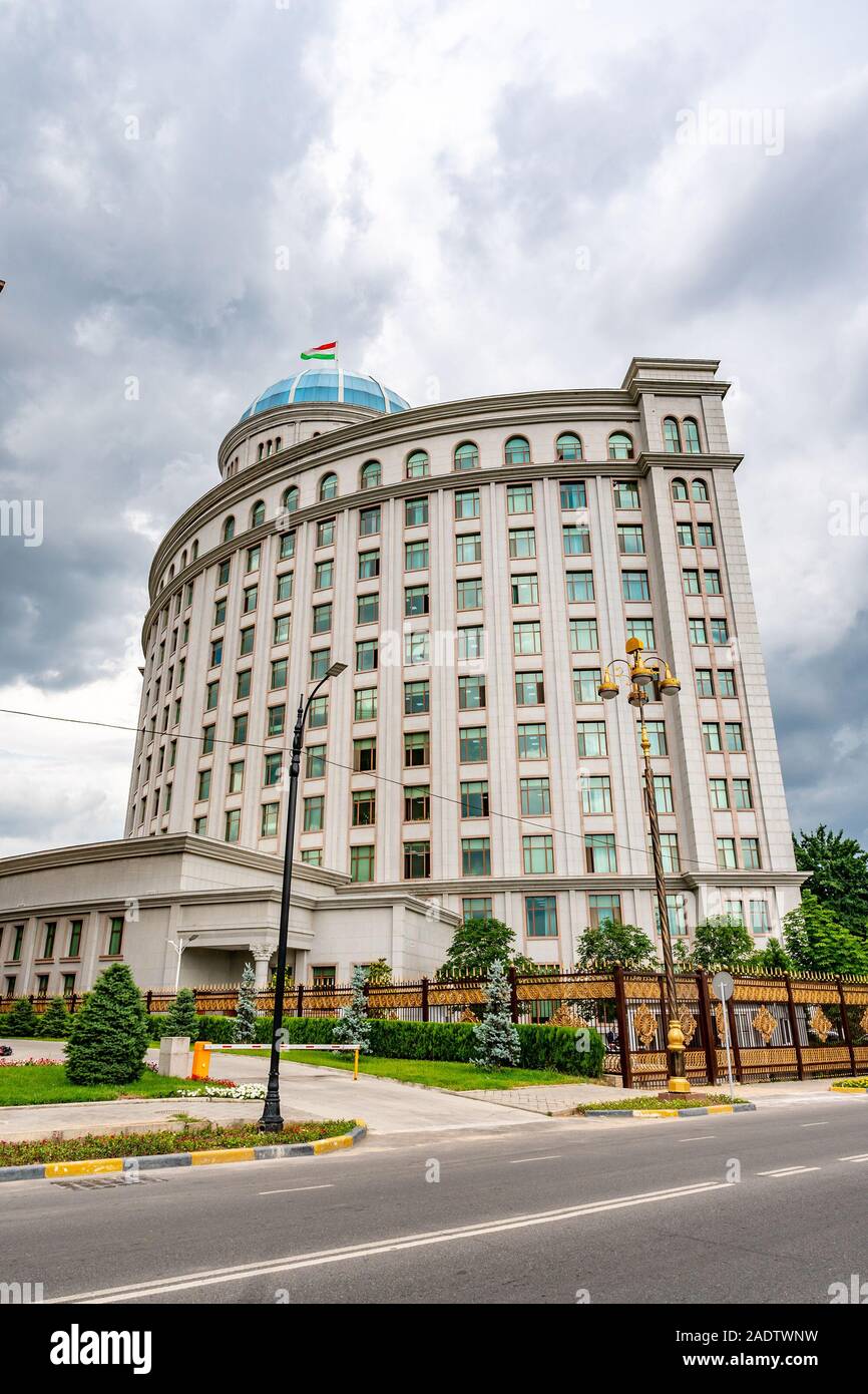 Dushanbe Government of Tajikistan Building Picturesque View on a Cloudy ...