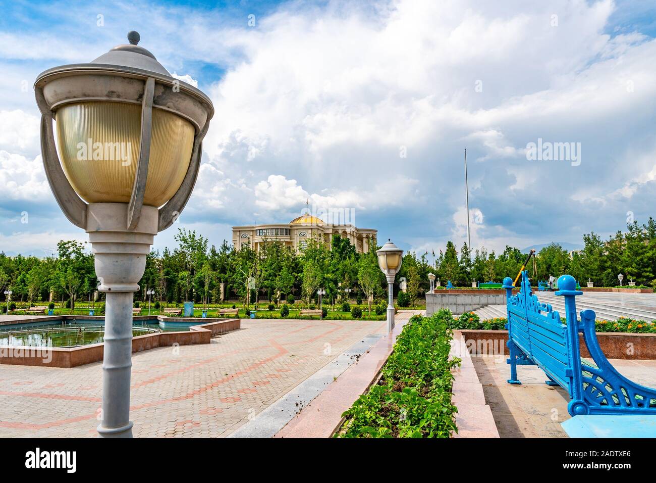 Dushanbe Palace of Nations Breathtaking Picturesque View with Street ...